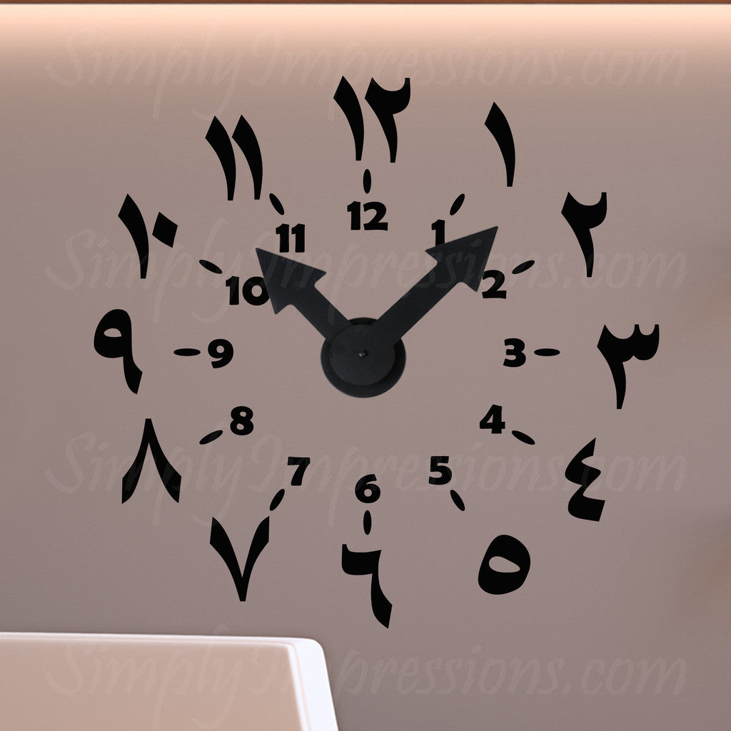 Time, clock, Arabic Numbers. – Simply Impressions by Fawzia Ghafoor-Khawaja