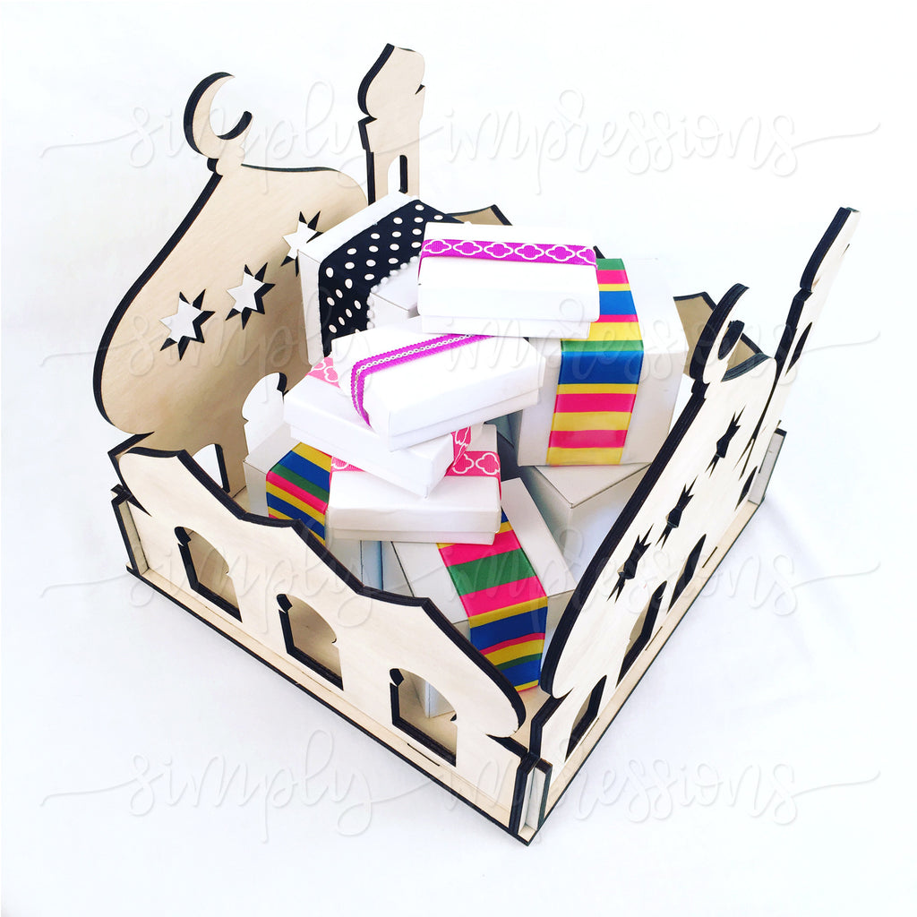 Mini Mosque play and display Masjid wood cutout for children & adults ...