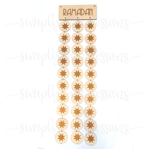 Ramadan Lunar Moon Cycle count down advent Muslim Islamic Calendar ...