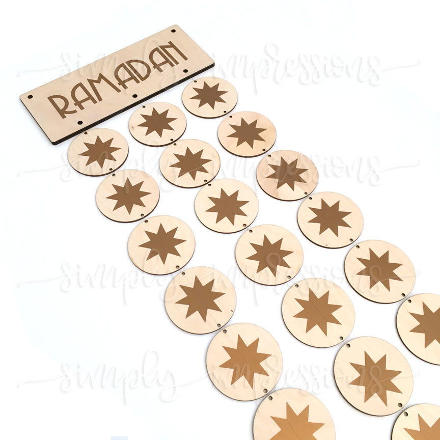 Ramadan Lunar Moon Cycle count down advent Muslim Islamic Calendar ...